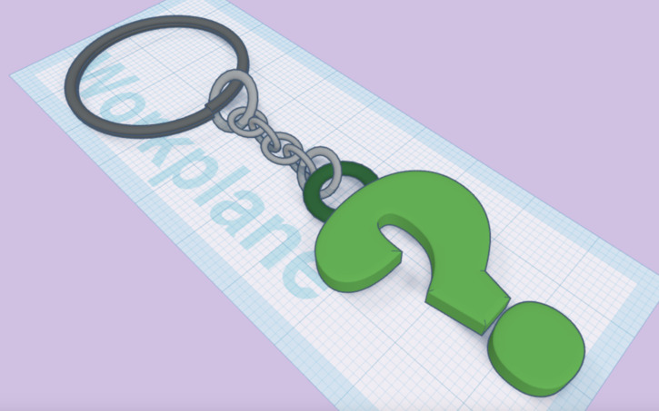 Keychain Challenge - Tinkercad