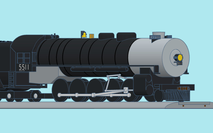 3D design Union Pacific TTT-6 No.5511 - Tinkercad