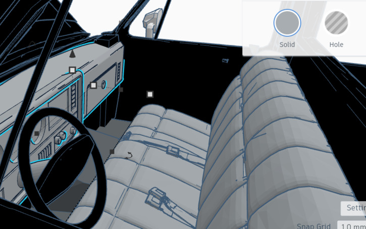 3D design 1981 chevy C10 Custom Deluxe stepside - Tinkercad