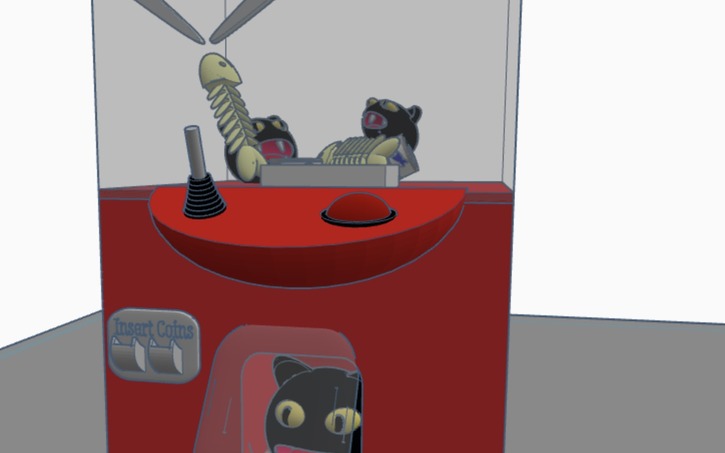 3D design Arcade claw machine - Tinkercad