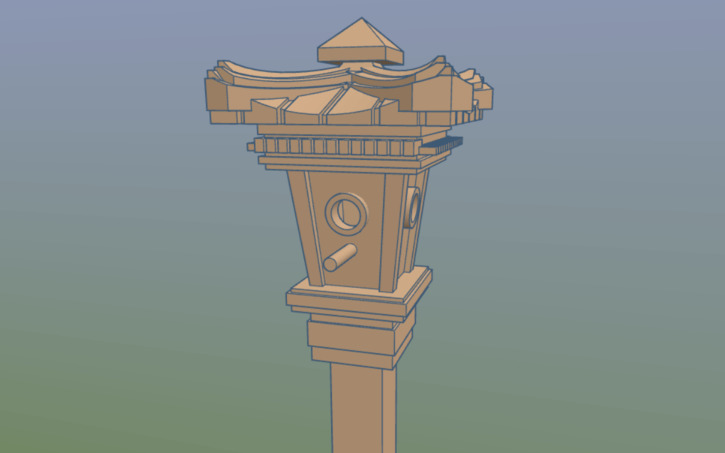 3D design Pagoda Birdhouse - Tinkercad