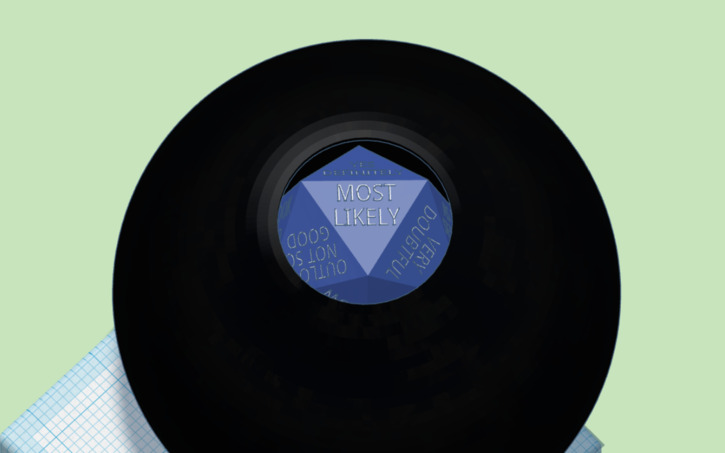 3D design Magic 8 Ball (sim lab) - Tinkercad