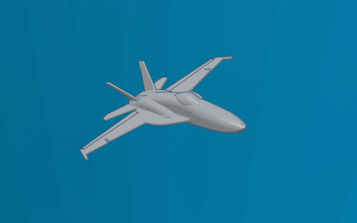 3D design F-14 Tomcat with stand (printable) - Tinkercad