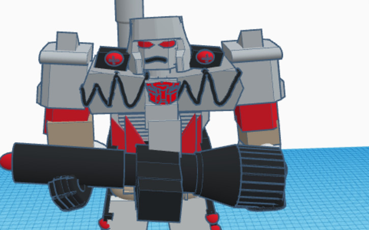 3D design idw Megatron - Tinkercad
