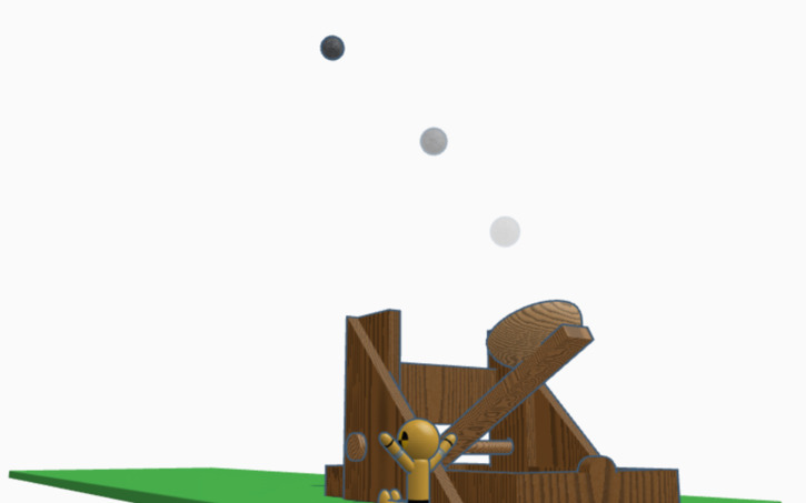 3D design Catapult (Sim Lab) - Tinkercad