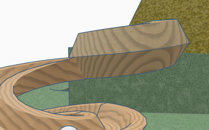 3D design Mini golf maze - Tinkercad