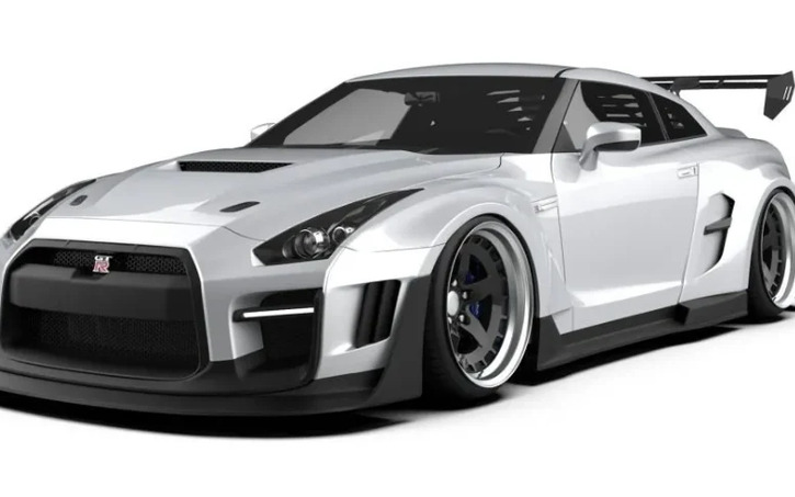 3D design Nissan-gtr widebody - Tinkercad