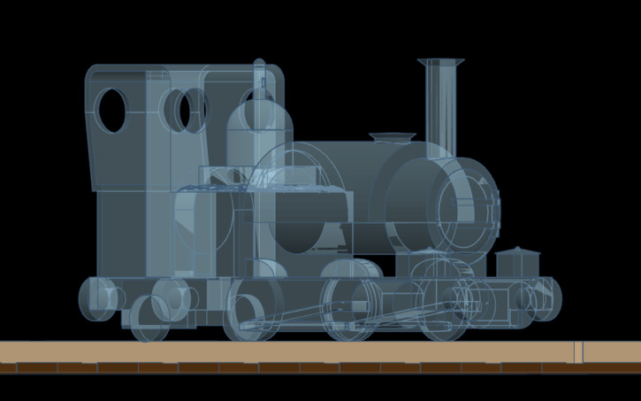 3D design Rusty's Ghost Engine (Steamer The Young Engine) - Tinkercad
