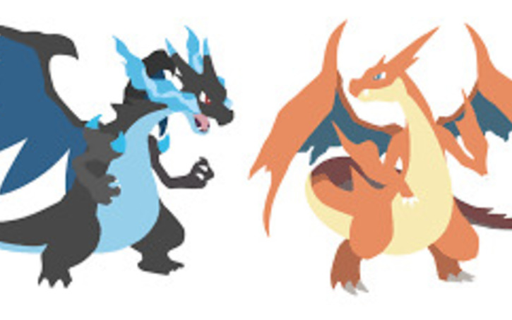 3D design Mega Charizard Y vs mega charizard x - Tinkercad