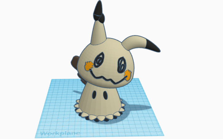 3D design Mimikyu - Tinkercad