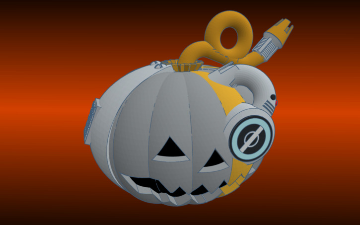 3D design Cyber Pumpkin - Tinkercad