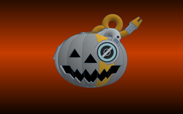 3D design Cyber Pumpkin - Tinkercad