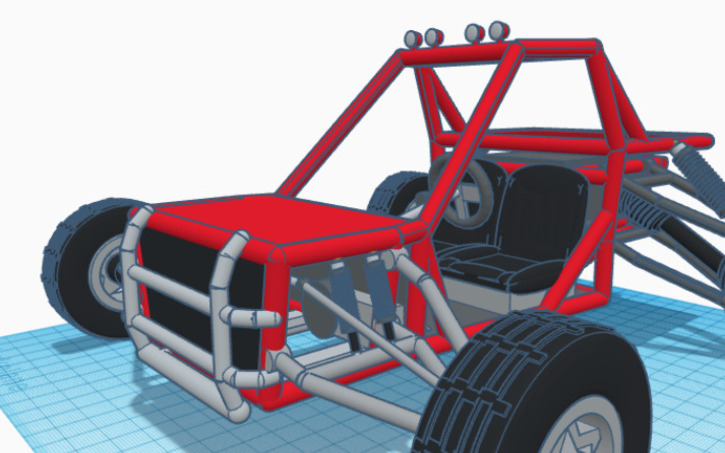 3D design Dune Buggy - Tinkercad