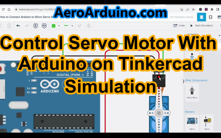 Circuit design How to Connect Arduino to Micro Servo Motor - Tinkercad