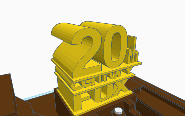 3D design 20th Century Fox 1994-2005 - Tinkercad