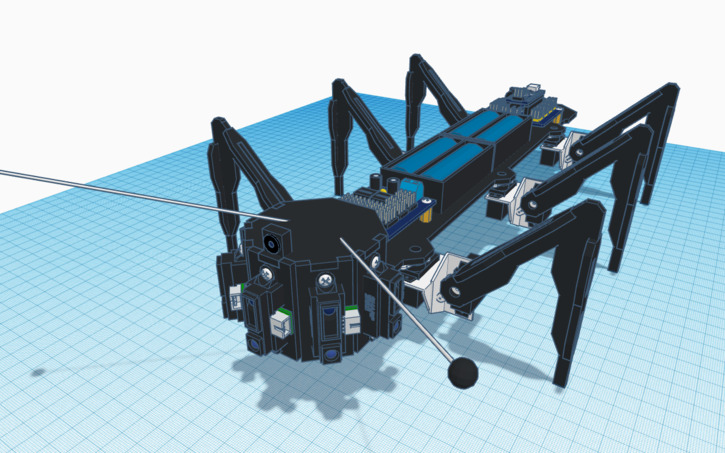 3D design Ant Robot V3 - Tinkercad