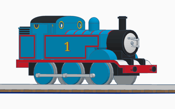 3D design OLD Pilot Thomas The Tank Engine - Tinkercad