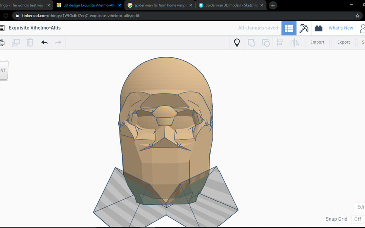 3D design Head Tutorial (Finally!) - Tinkercad