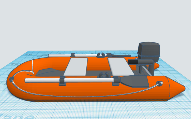 3D design Dinghy - Tinkercad