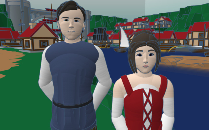 3D design Medieval Town - Tinkercad