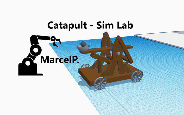 3D design Catapult - Sim Lab - Tinkercad