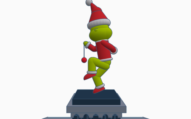 3D design The Grinch - Tinkercad