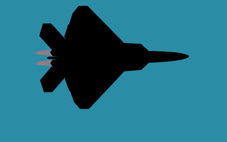 3D design F-22 Raptor - Tinkercad