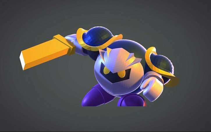 3D design Meta Knight(kirby) - Tinkercad