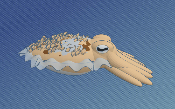 3D design Cuttlefish - Tinkercad