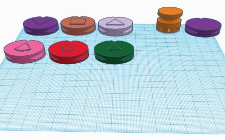 3D design Dice Molds - Tinkercad