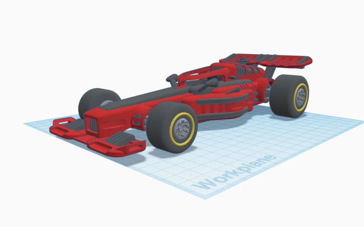 3D design My 2nd attempt at a F1 Concept Car - Tinkercad
