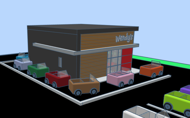 3D design Wendy's Restaurant - Tinkercad