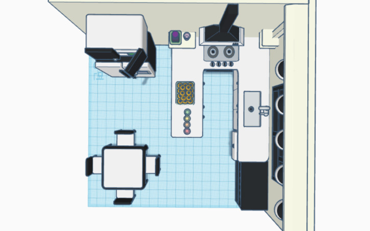 3D design kitchen - Tinkercad