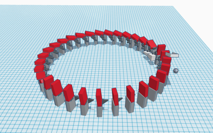 3D design Infinity Domino Ring - Tinkercad
