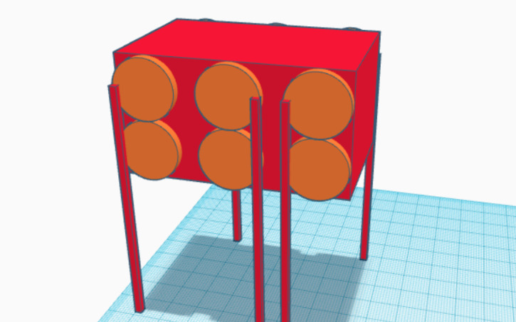 3D design A walking machine in the Sim Lab!!!! - Tinkercad