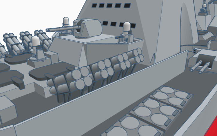 3D design Bismarck-Class Missile Launch Platform - Tinkercad