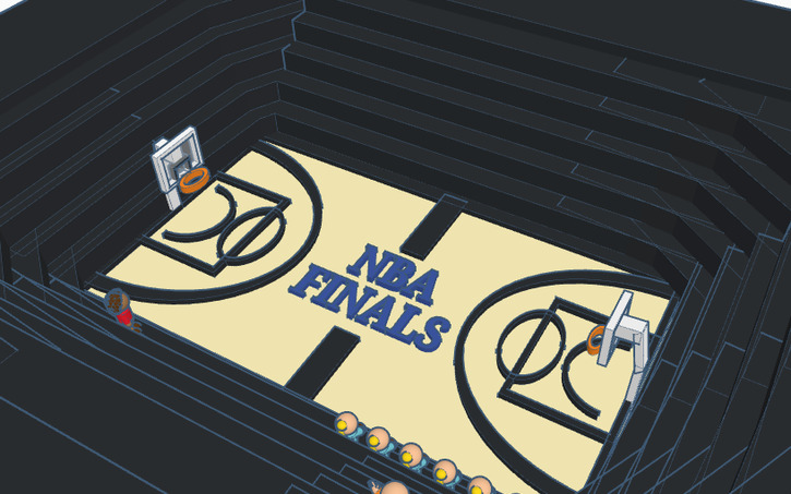 3D design NBA STADIUM - Tinkercad