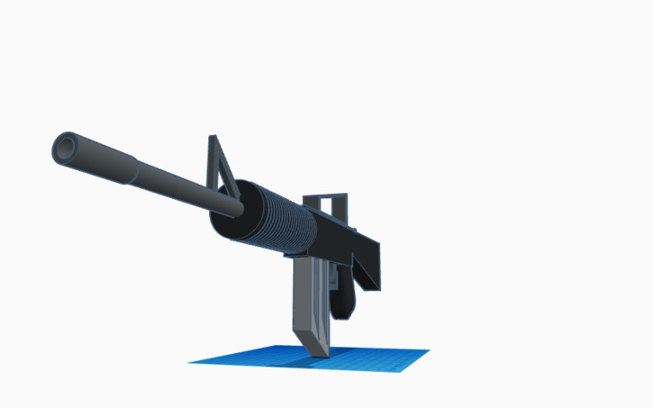 3D design Easy M16 - Tinkercad