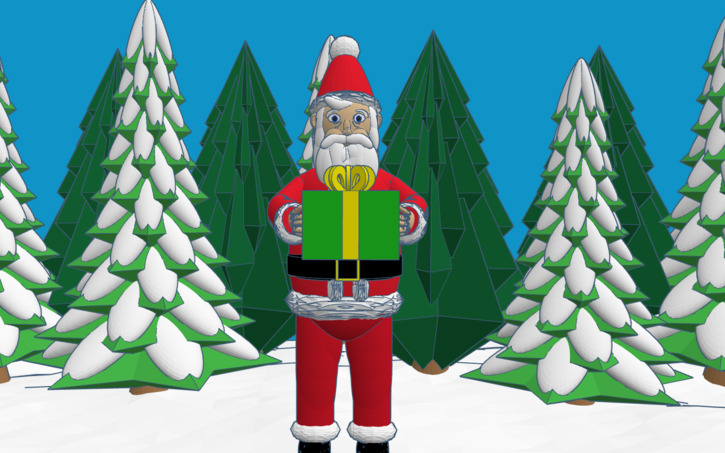 3D design Santa Claus - Tinkercad