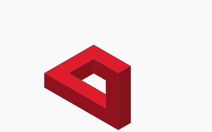 3D design Impossible Trapezoid - Tinkercad