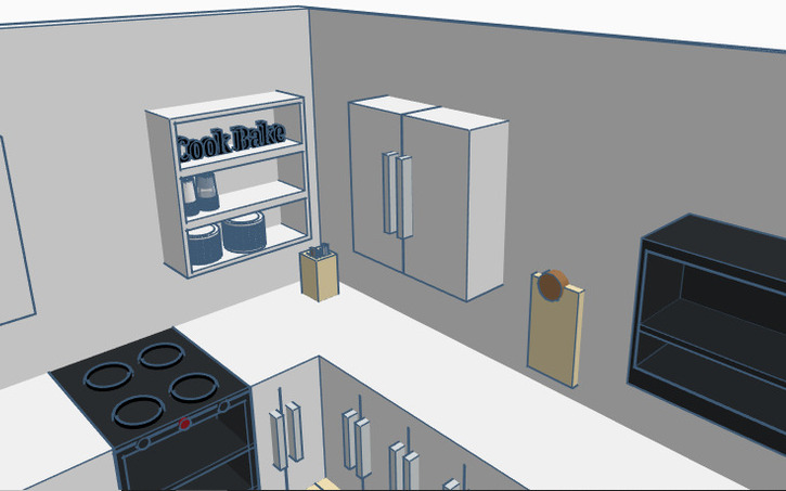 3D design Kitchen - Tinkercad