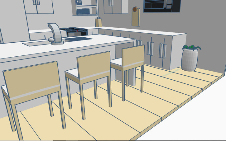 3D design Kitchen - Tinkercad
