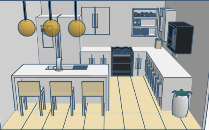 3D design Kitchen - Tinkercad