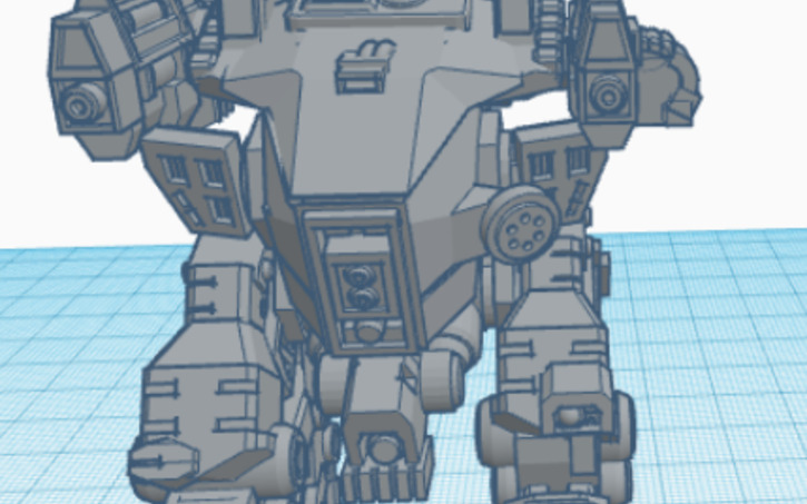 3D design cyberpunk minotaur - Tinkercad