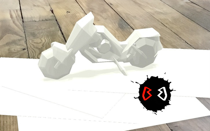 3D design Paper bike - Tinkercad