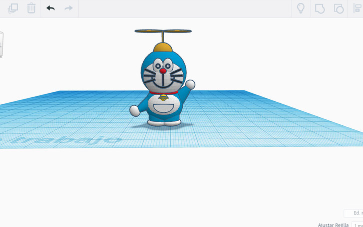 3D design Doraemon - Tinkercad