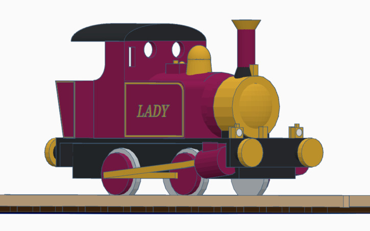 3D design Lady The Magical Engine (GWR 101 Class) - Tinkercad