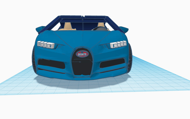 3D design Bugatti Chiron - Tinkercad