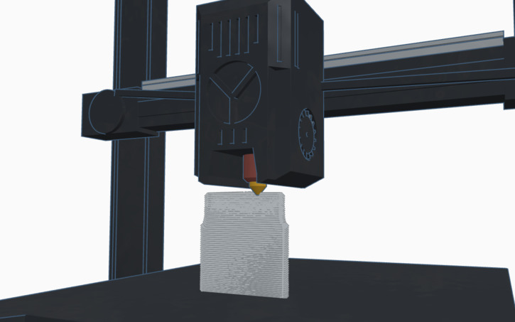 3D design 3D Printer (Sim Lab) - Tinkercad