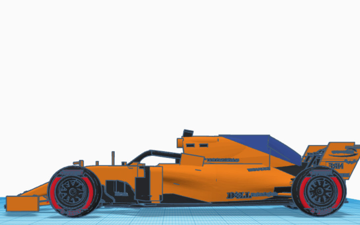 3D design Mclaren f1 2019 - Tinkercad
